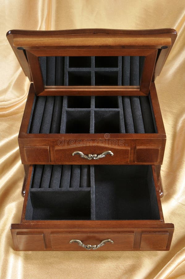 Wooden Box for Keeping Valuables Stock Photo - Image of safety, brown ...