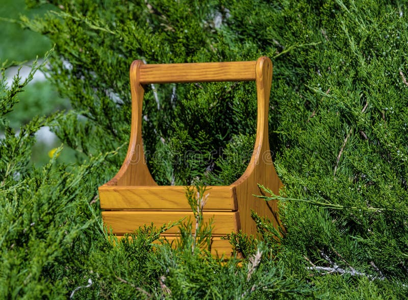 Wooden Box for Storing and Carrying Things Stock Image - Image of ...