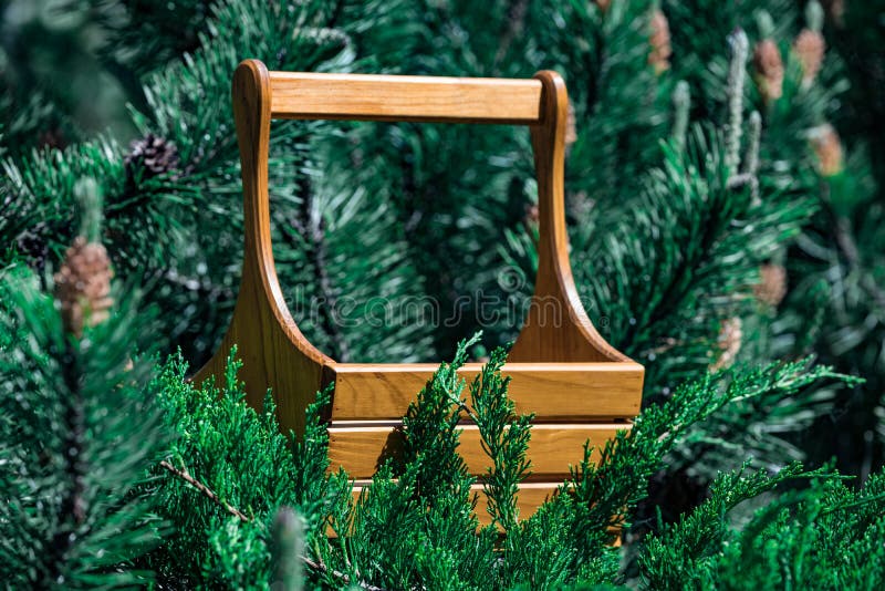 Wooden Box for Storing and Carrying Things Stock Image - Image of ...