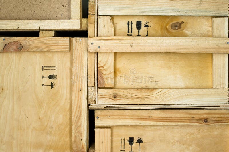 Wooden boxes stock image. Image of horizontal, cargo - 26053173