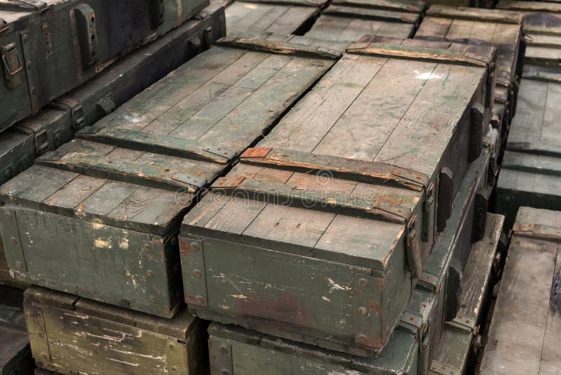 Old military wooden box stock image. Image of wooden - 30226229