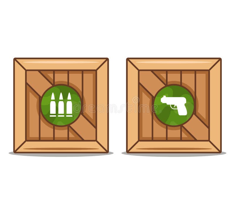 Ammunition box vector stock vector. Illustration of case - 187222289