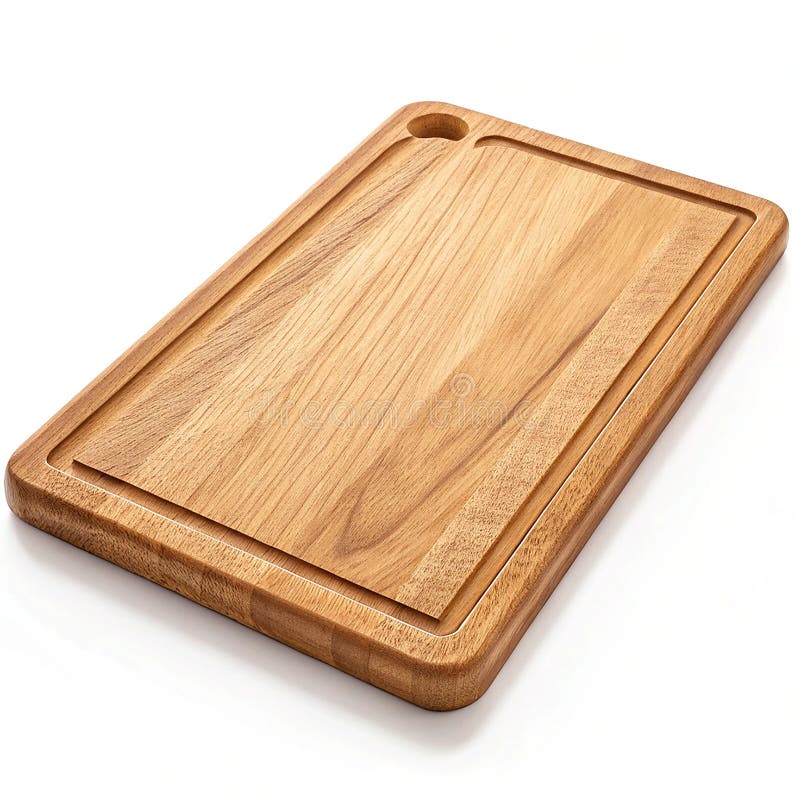 Wooden Breadboard with Smooth Surface Stock Illustration - Illustration ...