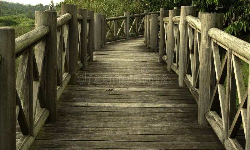 Wooden bridge stock image. Image of landscape, bridge - 13463021