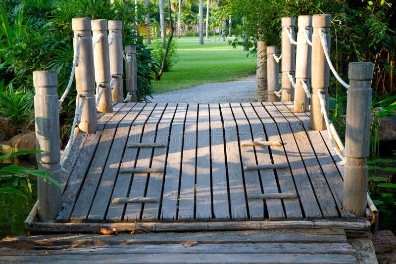 Wooden bridge stock image. Image of landscape, bridge - 23586467
