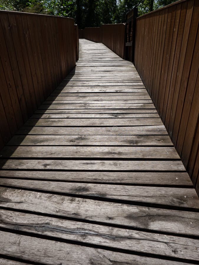 Wooden Bridge of Ancient Fortres, Wooden Pathway Stock Image - Image of ...