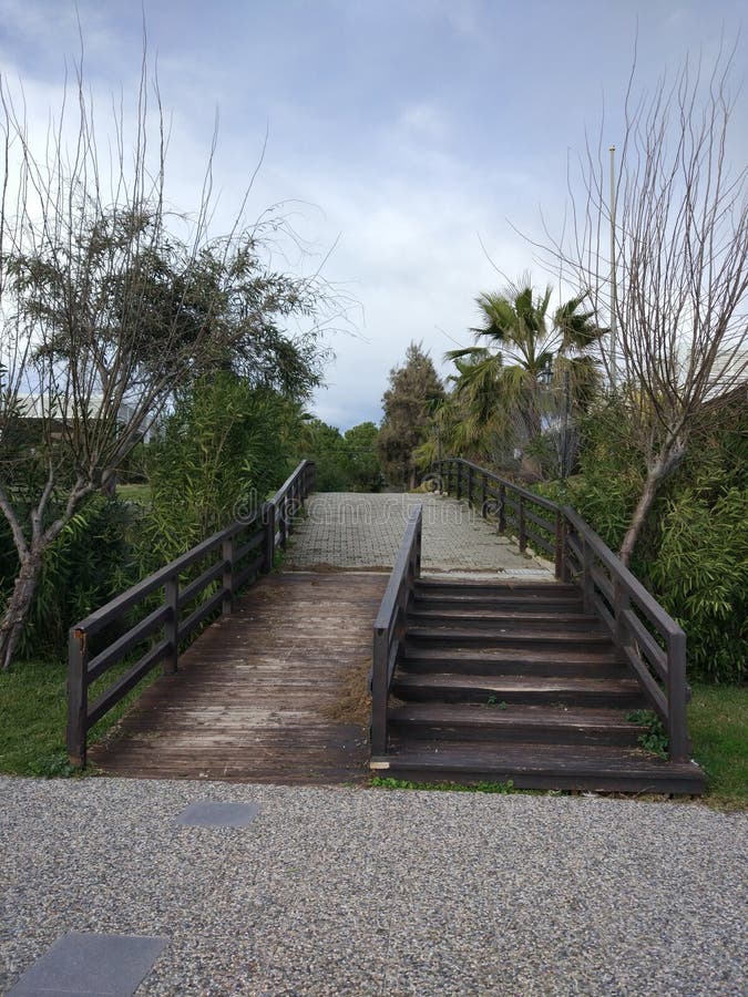 The Wooden Bridge on the Beach Stock Image - Image of juicing, nature ...