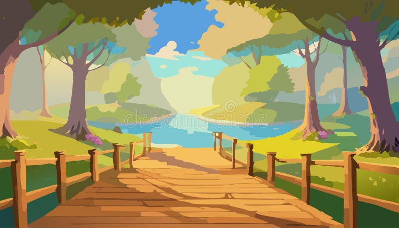 Cartoon Walk Bridge Stock Illustrations – 642 Cartoon Walk Bridge Stock ...
