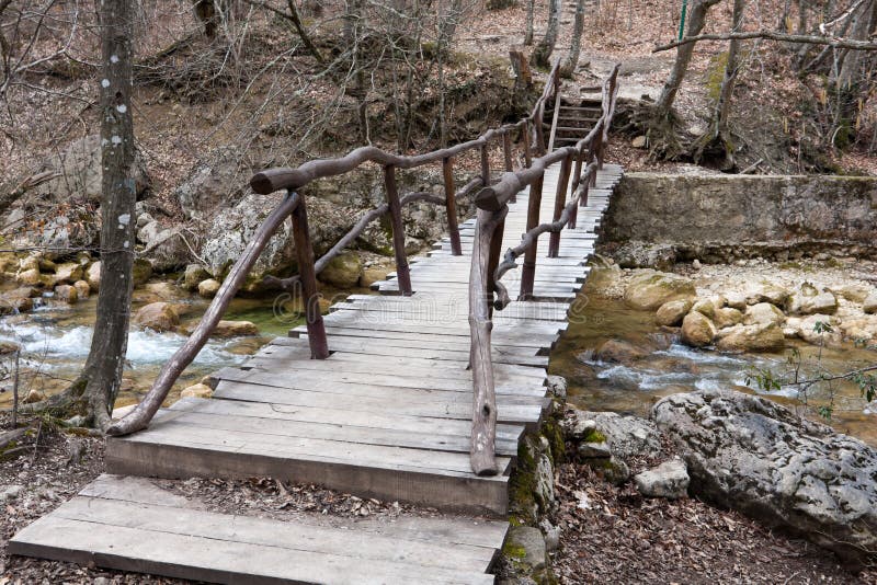 Wooden bridge stock image. Image of landscape, rural - 29739383