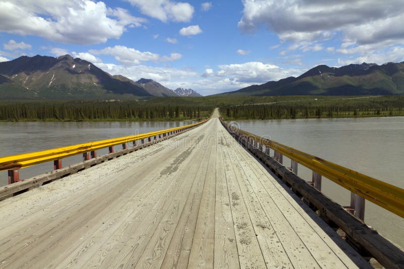 Wooden bridge over river stock photo. Image of road, highway - 32183274