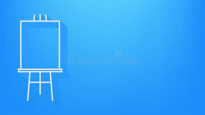 Wooden Brown White Sienna Easels with Mock Up Empty Blank Square ...