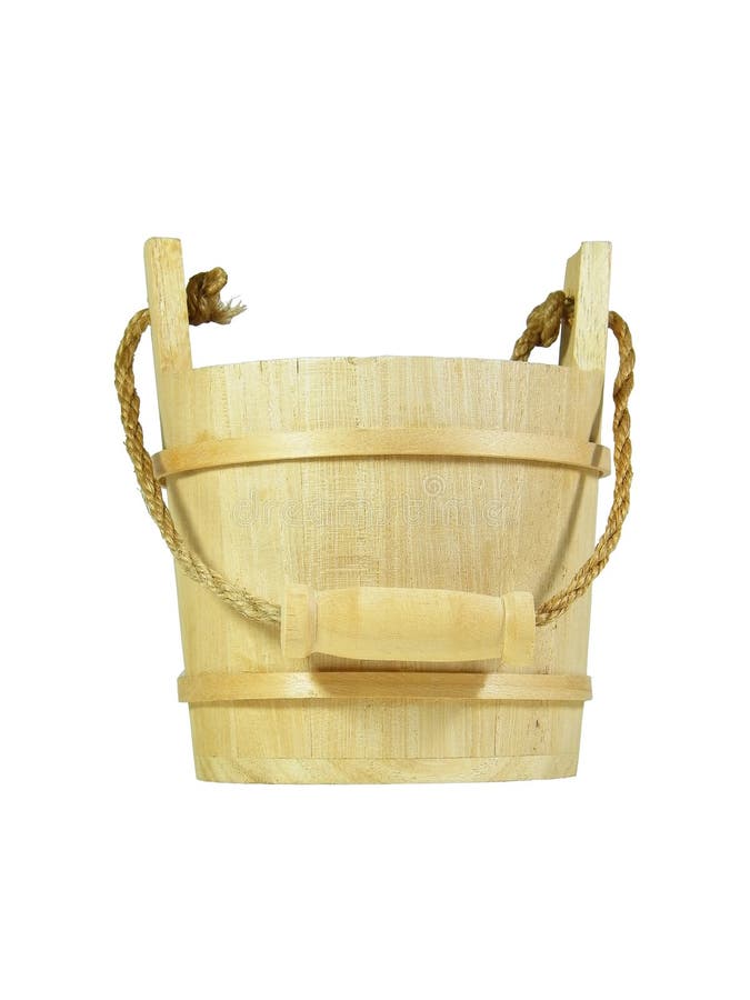 Wooden Bucket stock photo. Image of wood, empty, antique - 14425494