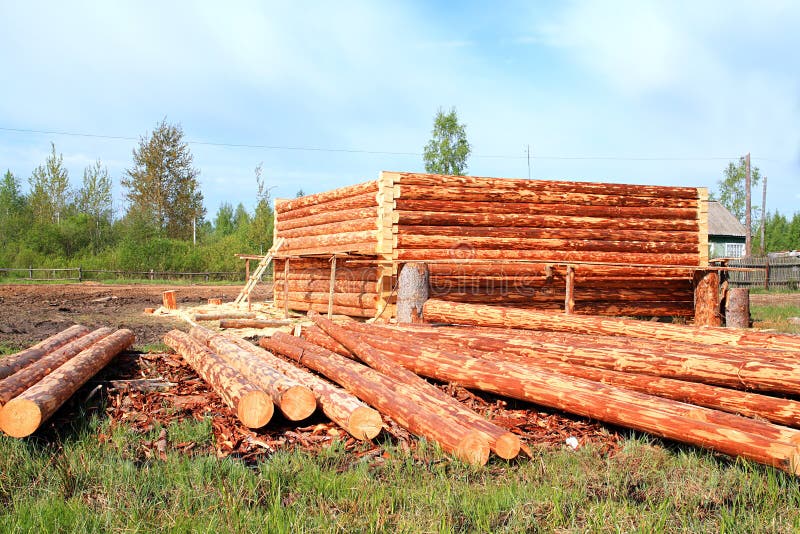 Wooden building stock image. Image of outdoors, addition - 13110183