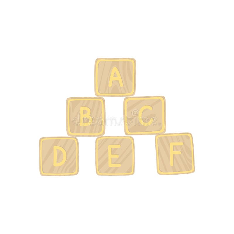 Alphabet Baby Blocks Building Toy Stock Illustrations – 323 Alphabet ...