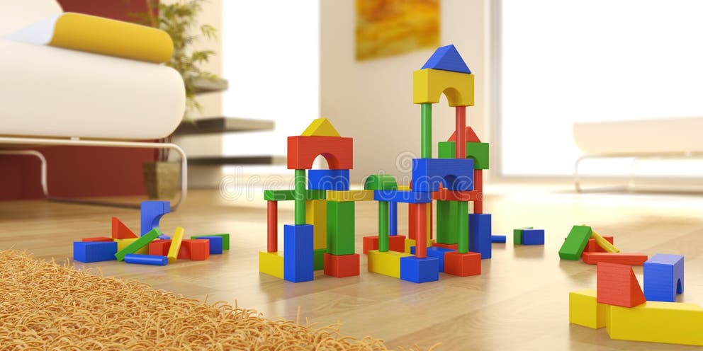 Wooden building blocks stock photo. Image of wooden, light - 7674052