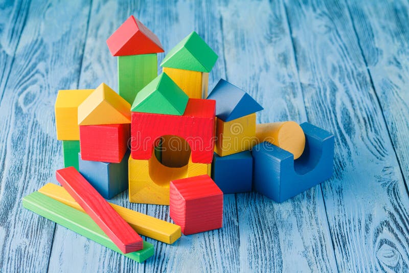 Wooden building blocks stock image. Image of learn, ideas - 71221221