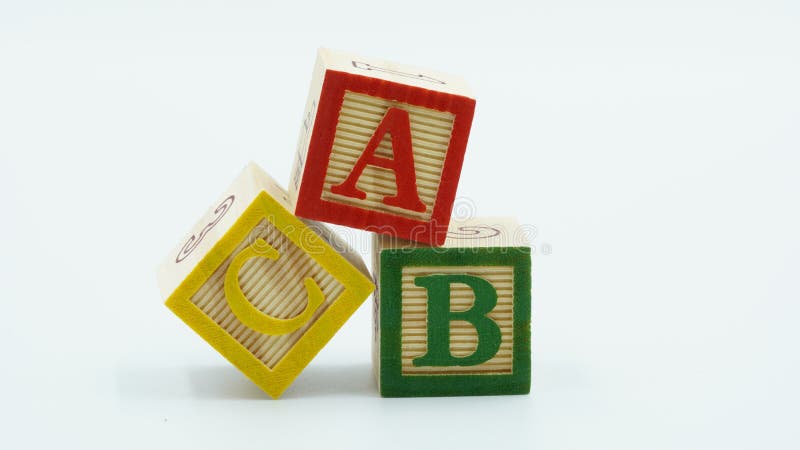 Wooden Building Blocks. Wood Cube Building Blocks Stock Photo - Image ...