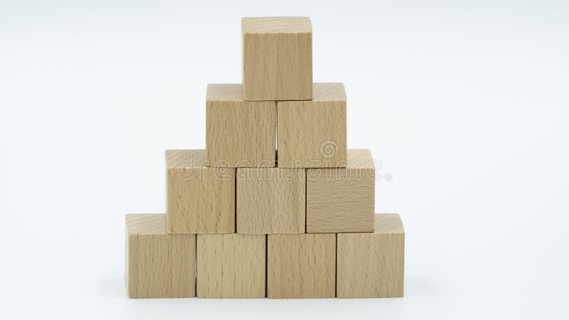 Wooden Building Blocks. Wood Cube Building Blocks Stock Photo - Image ...