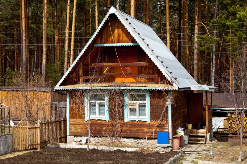 Wooden cabin stock image. Image of house, frame, russian - 14009259