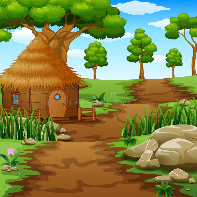 Jungle Hut Clipart
