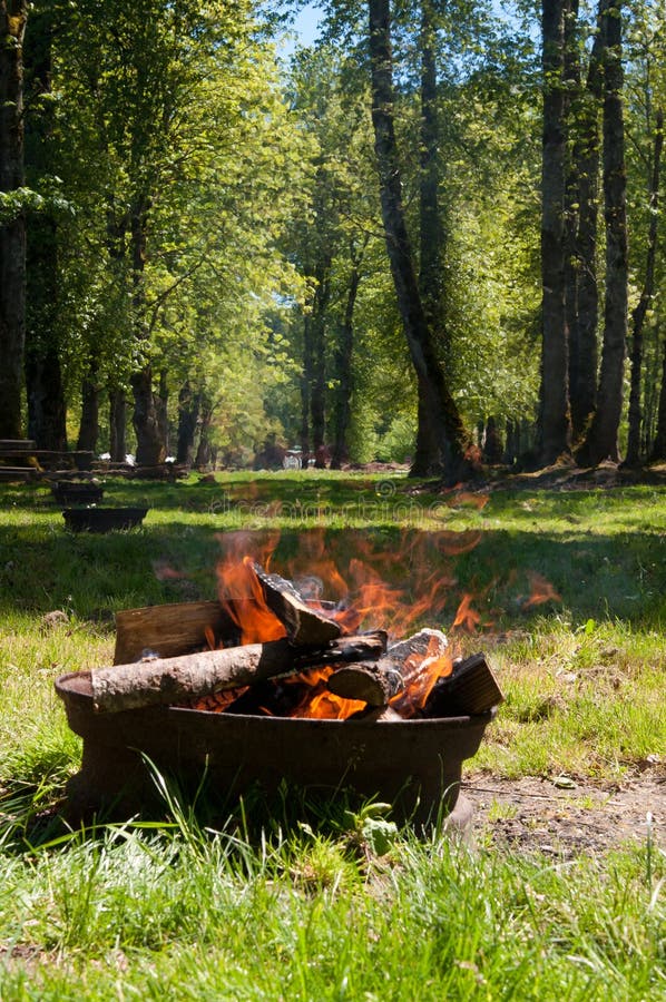 Wooden campfire stock image. Image of light, chimney - 30993759