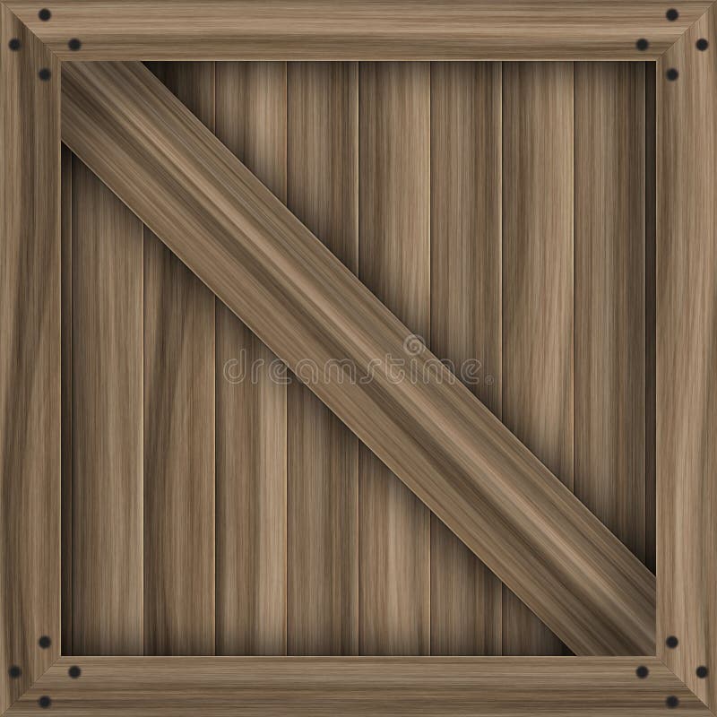 Wooden cargo box pattern stock illustration. Illustration of board ...