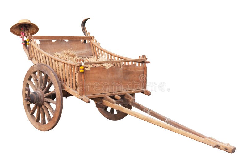 Wooden cart stock image. Image of formal, grass, rural - 12679229