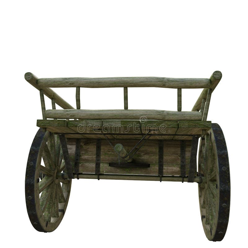 Wooden cart stock photo. Image of isolated, equipment - 108147134