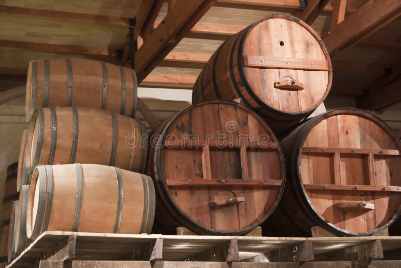 Wooden casks stock image. Image of vinery, vintage, wooden - 18005341
