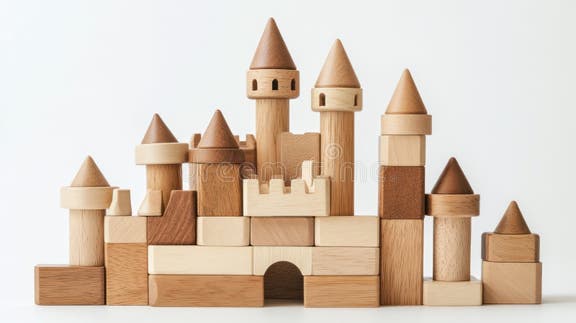 Wooden Blocks Castle Stock Illustrations – 694 Wooden Blocks Castle ...