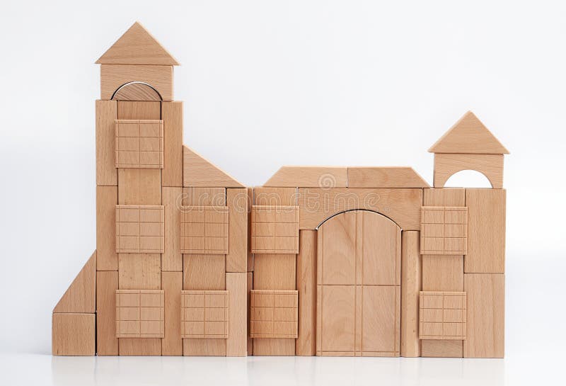 Wooden castle stock image. Image of jenga, cube, castle - 56235469
