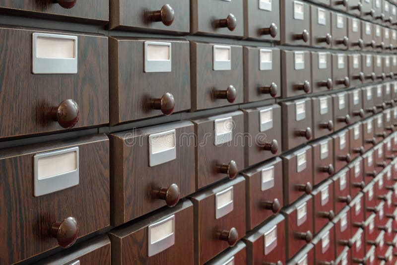 Wooden catalog stock photo. Image of data, bookstore - 139184630