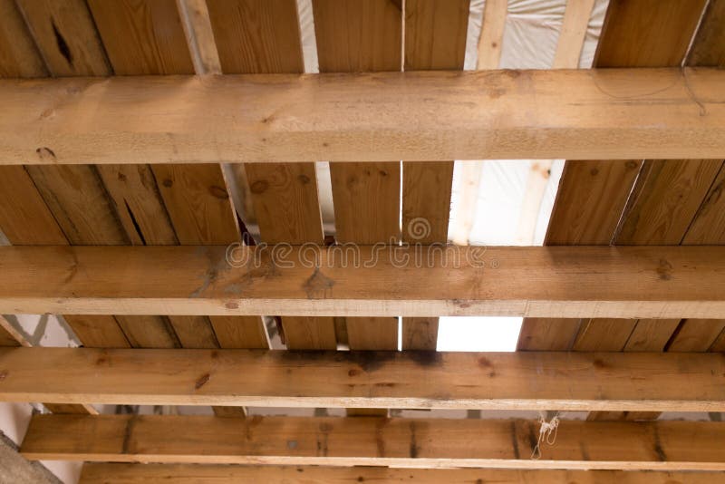 The Wooden Ceiling As Background Stock Photo - Image of wall ...
