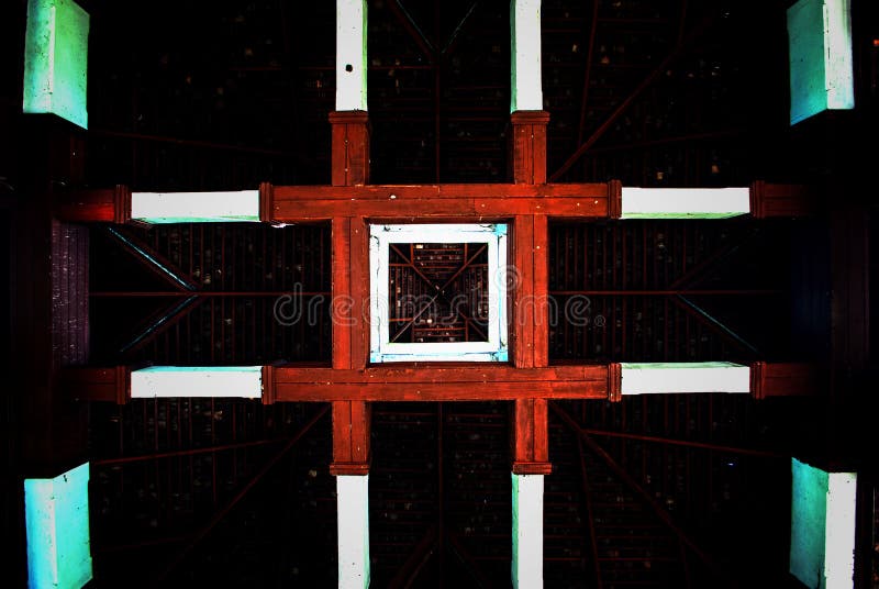 Wooden ceiling stock image. Image of frame, carpentry - 45147929