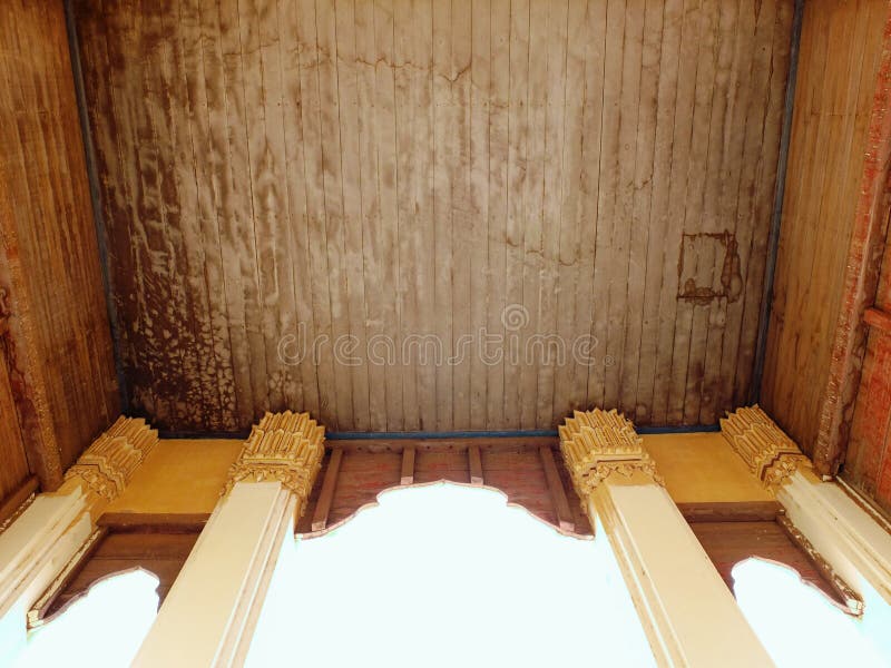 Wooden Ceiling stock photo. Image of wooden, temple, wood - 63034224