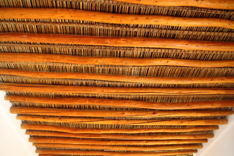 Wooden ceiling stock image. Image of textured, tropical - 174585881