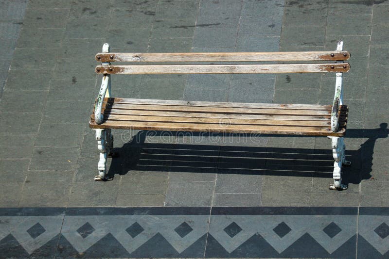 A Wooden Chair on the Side of the Road Stock Image - Image of path ...