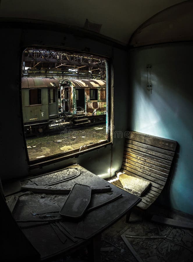 Wooden chair of a train stock image. Image of desolate - 51109677