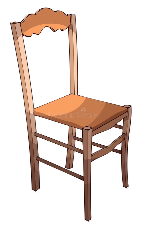 Wooden Chair. stock vector. Illustration of vintage, style - 60928142