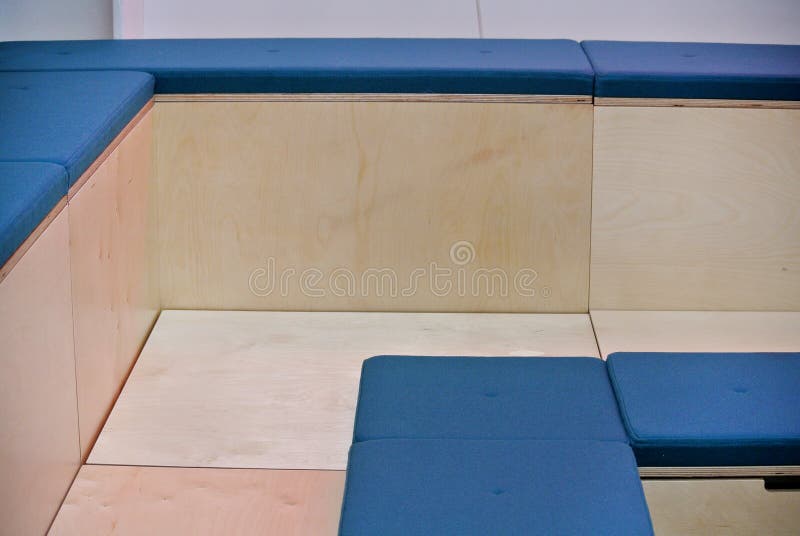 Wooden Chairs with Modern Modular Structure Stock Photo - Image of ...