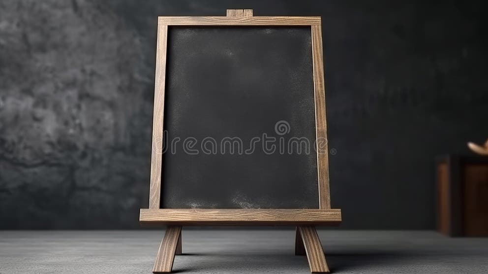 A Wooden Chalkboard Frame for Home Decor or Classroom Use. Generative ...