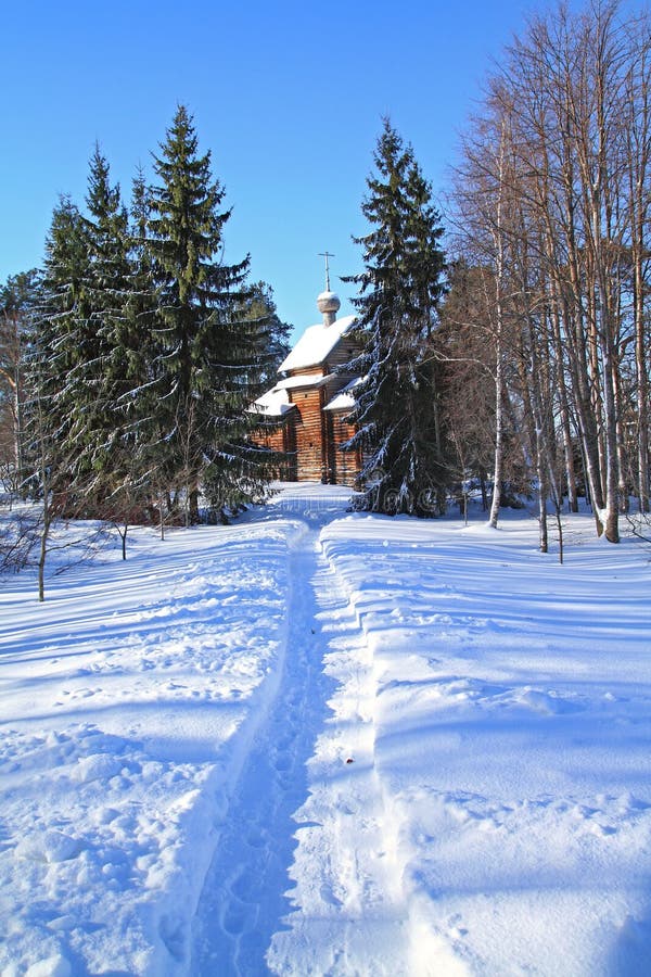 Wooden chapel stock photo. Image of preservation, park - 27129706