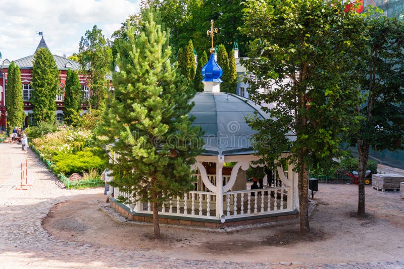 Pechory, Russia, September 7, 2023. Chapel Over the Kornilevsky Holy ...