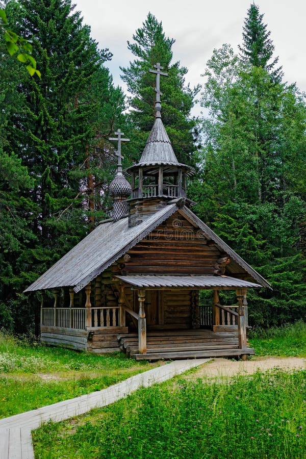 Wooden chapel stock image. Image of north, cloud, church - 48157185