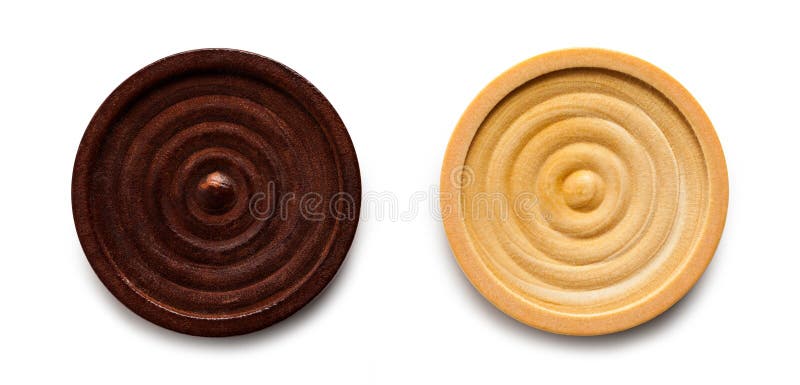Wooden Checker Pieces stock image. Image of leisure - 333511293