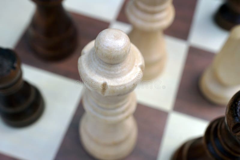 Wooden Chess Pawns Close Up Stock Photo - Image of choice, figure: 68223980