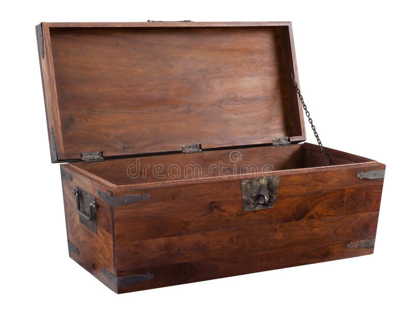 Wooden chest open stock image. Image of latch, basket - 31456751