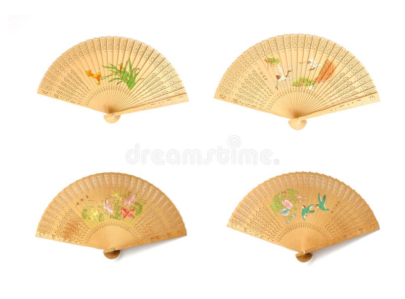 Wooden Chinese fan stock photo. Image of close, abstract - 15400074