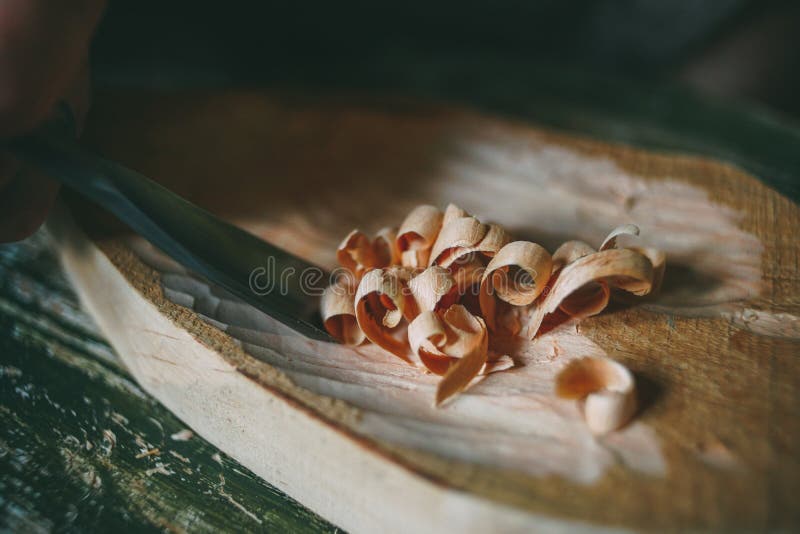 Wooden Chip, Handy Instrument, Tool of Carpenter, Art Workshop Stock ...