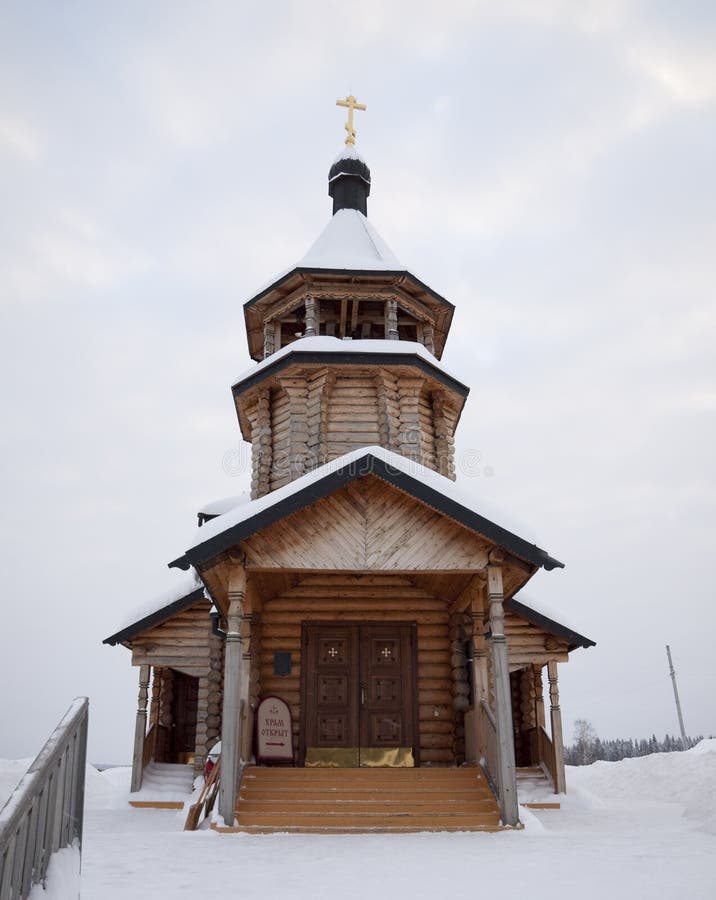 The wooden church. stock photo. Image of wooden, arrival - 12503540